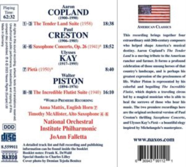 Copland: The Tender Land Suite/Creston: Saxophone Concerto/... – Vinyl ...