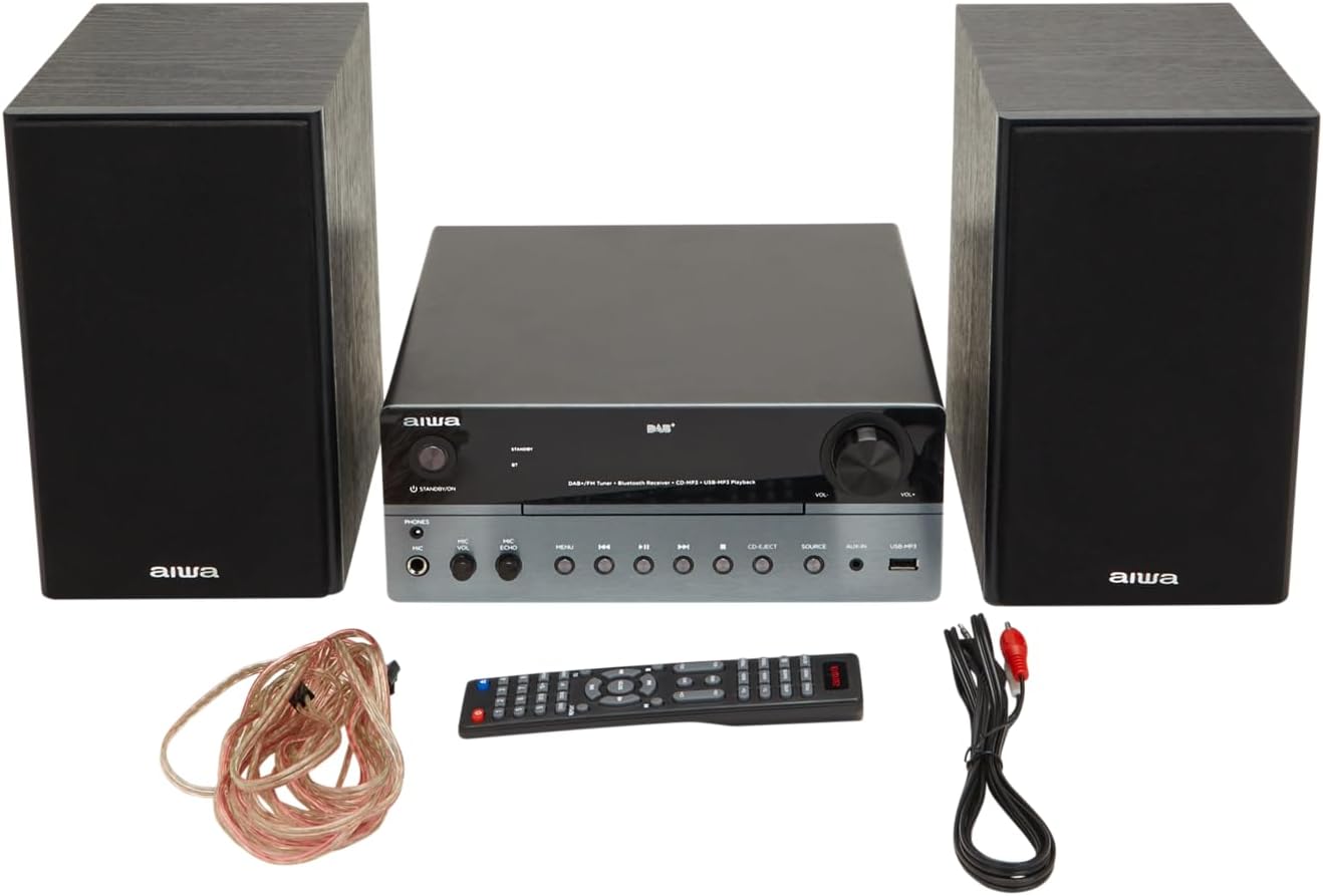 Aiwa - Mstbu-700 Micro Hi-Fi Stereo System With Dab+ – Vinyl Castle